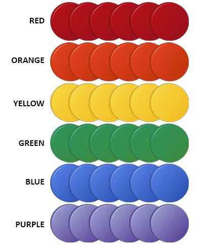 Poly Pads 9" Spots Same Color (Set of 6) FREE SHIPPING - TEN-O | ByGMR