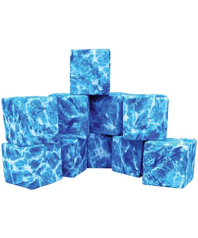 6" Building Block Covered Cubes Set of 10 - TEN-O | ByGMR